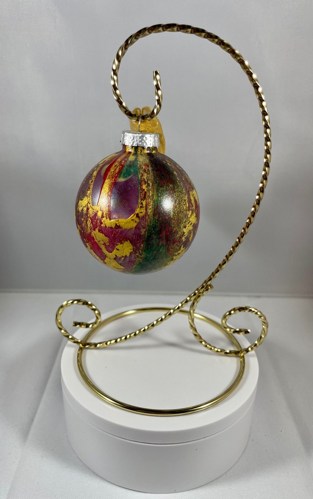 Alcohol Ink Christmas Ornament, Christmas Gift - Etsy
