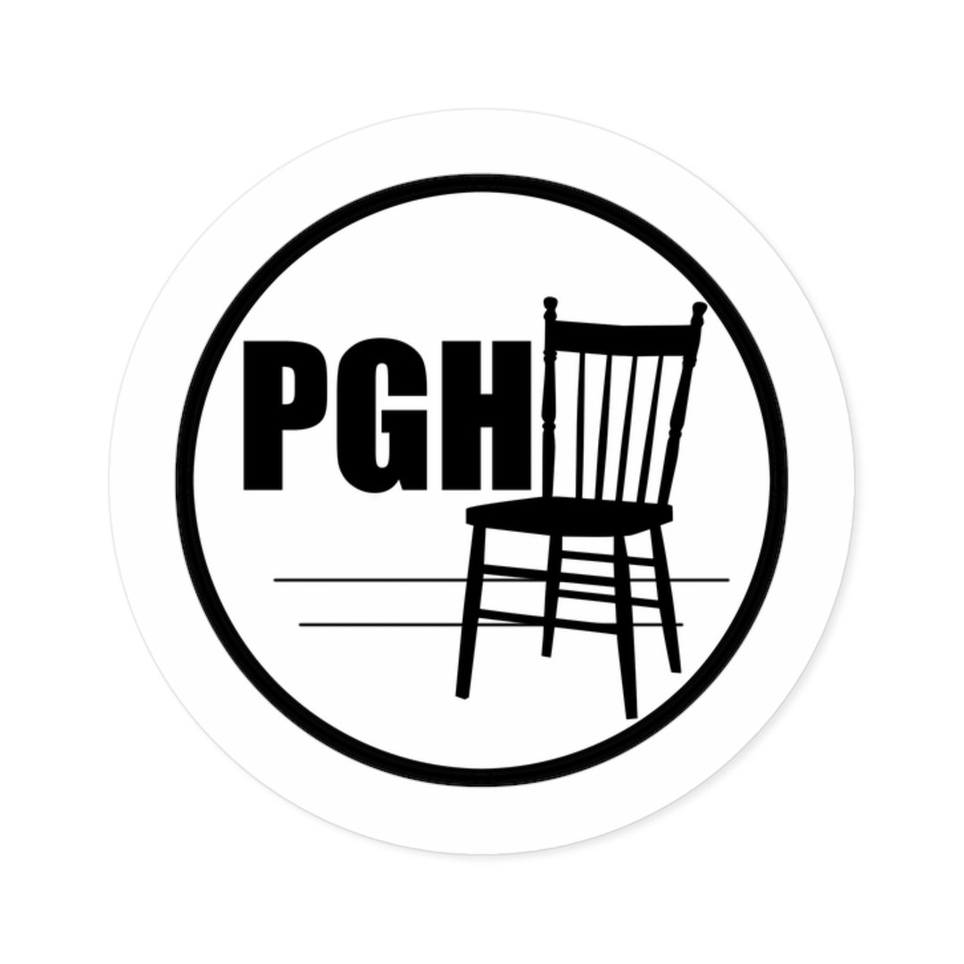Pittsburgh the Iconic Chair Round Stickers Indooroutdoor - Etsy