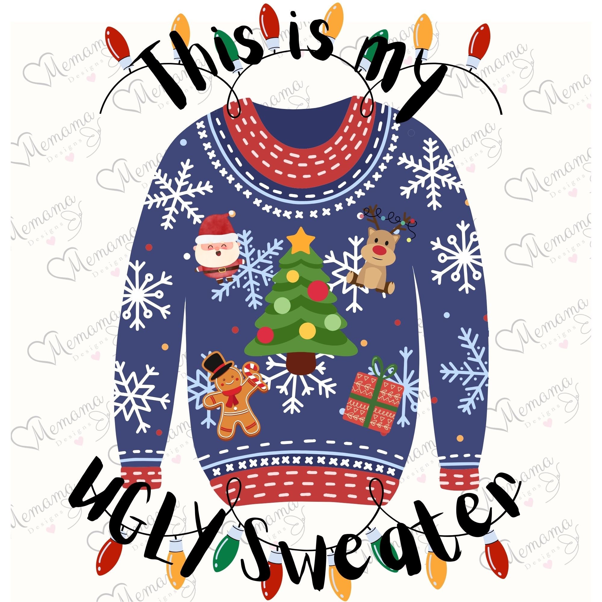 Ugly Sweater, PNG File, SVG File, Cricut Designs, Print on Demand ...
