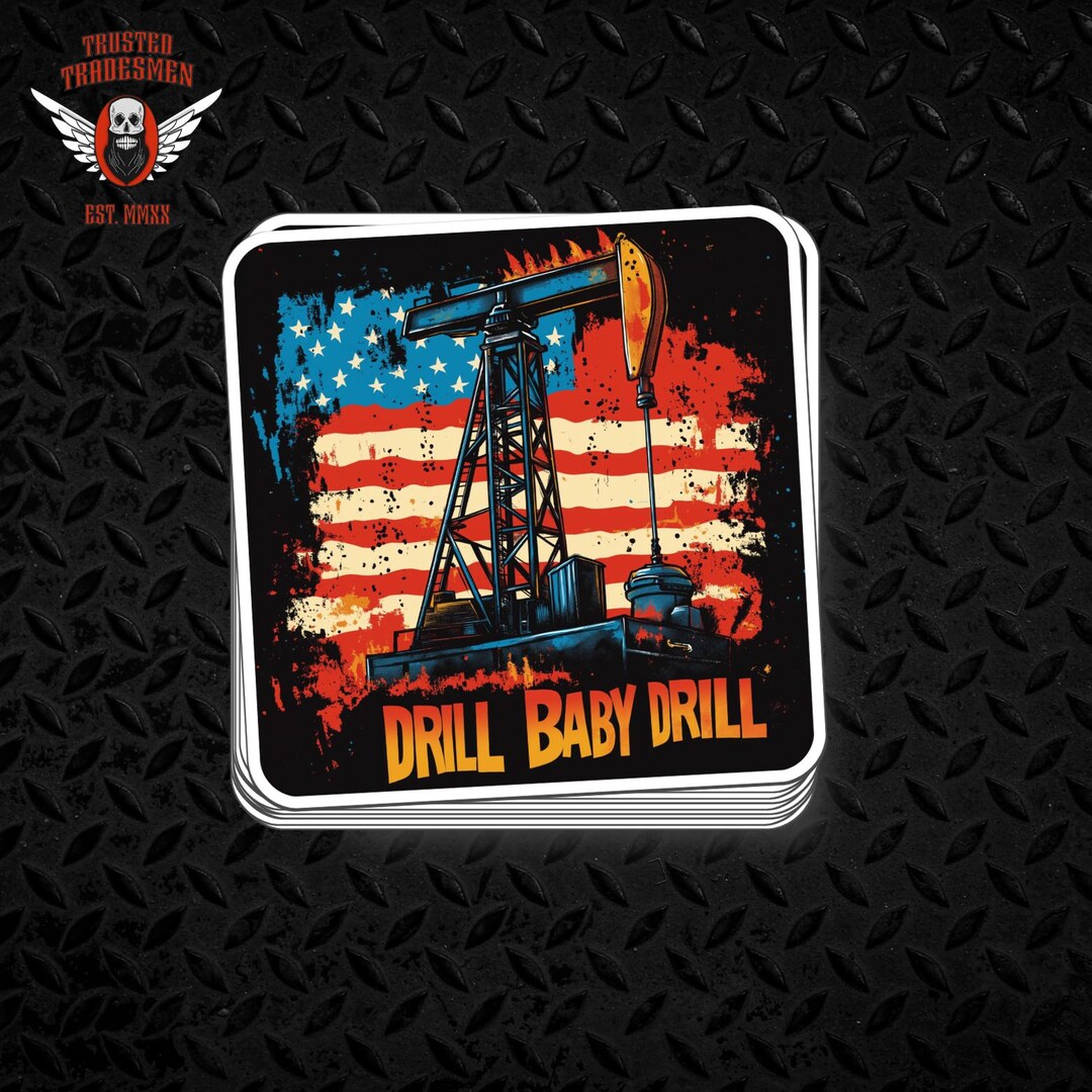 Lunchbox/toolbox/hard Hat Sticker drill Baby Drill waterproof/scratch ...