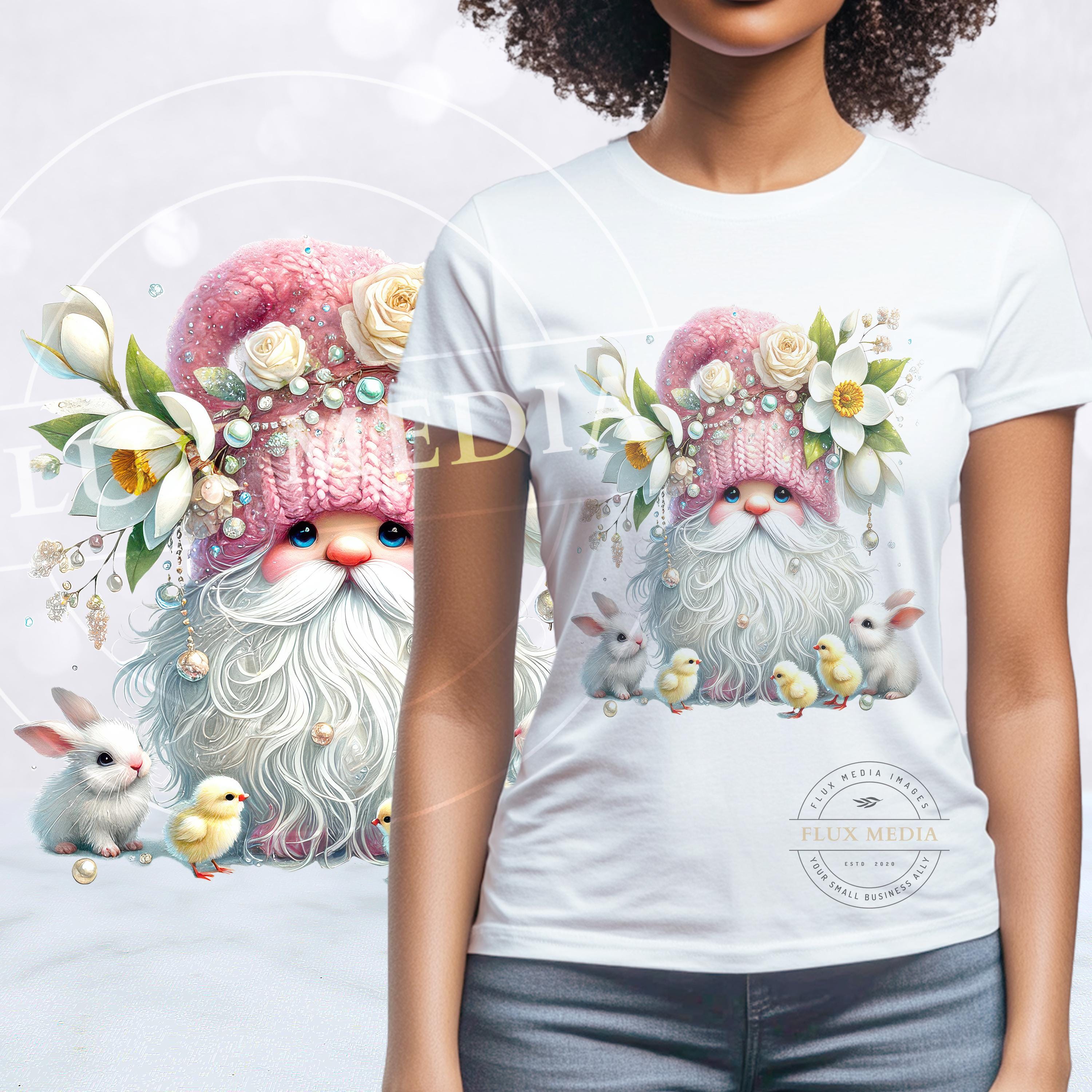 Transparent Easter Pink Gnome Clipart, Cute Gnome Clipart With Bunnies ...