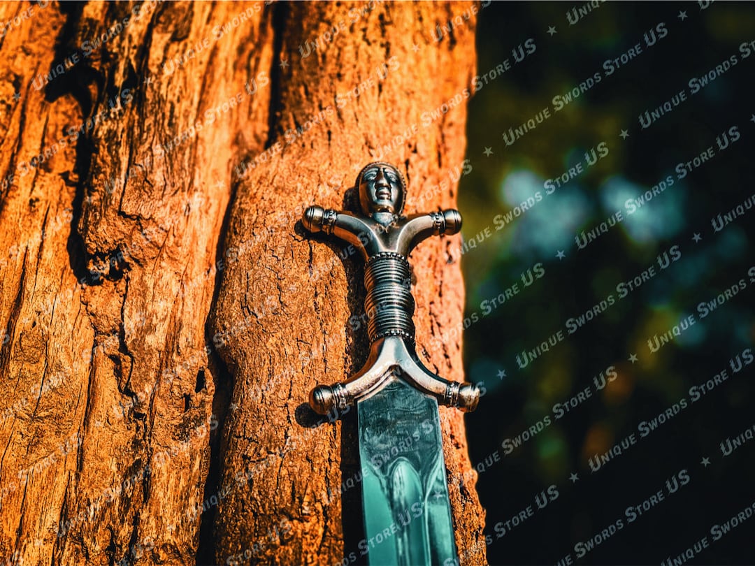 Handmade the Maeg Celtic Anthropomorphic Replica Sword Reborn Celtic ...