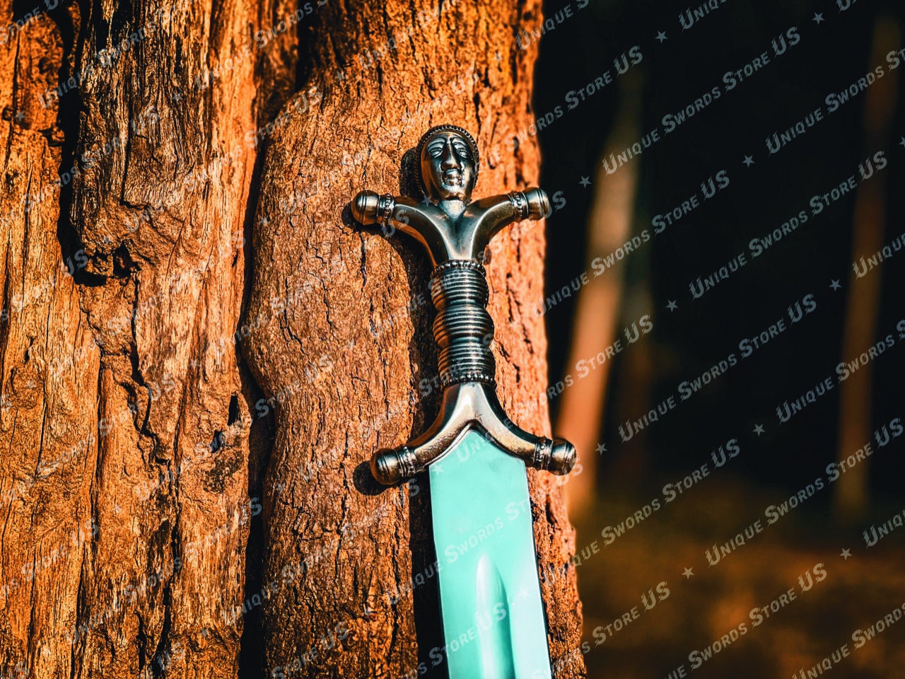 Handmade the Maeg Celtic Anthropomorphic Replica Sword Reborn Celtic ...