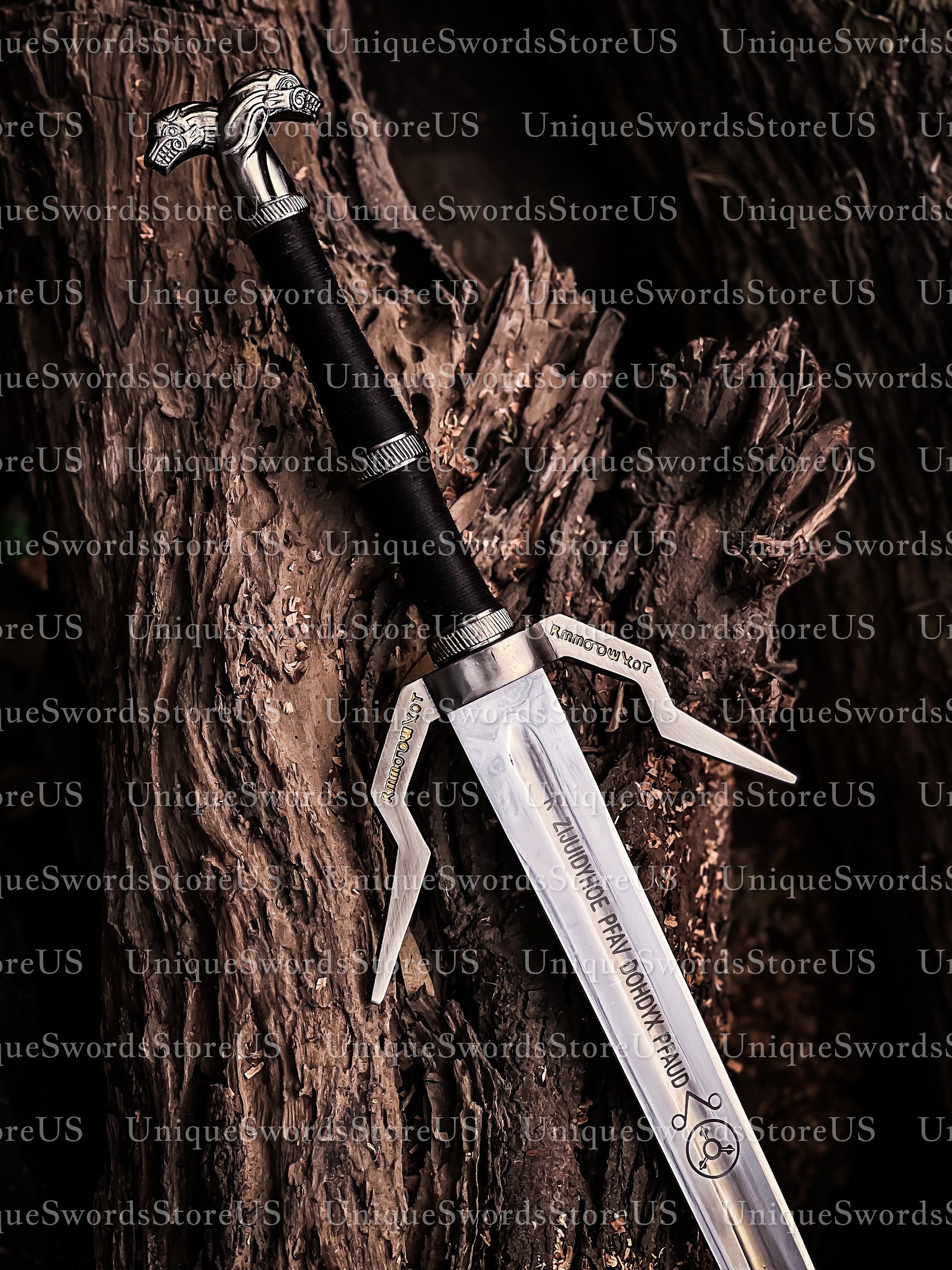 The Witcher Sword Swords of Geralt of Rivia Great Sword and Feline ...