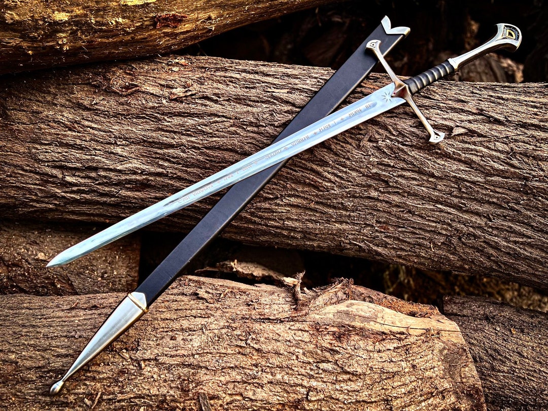 ANDURIL Sword of Strider, Custom Engraved Sword, LOTR Sword, Lord of ...