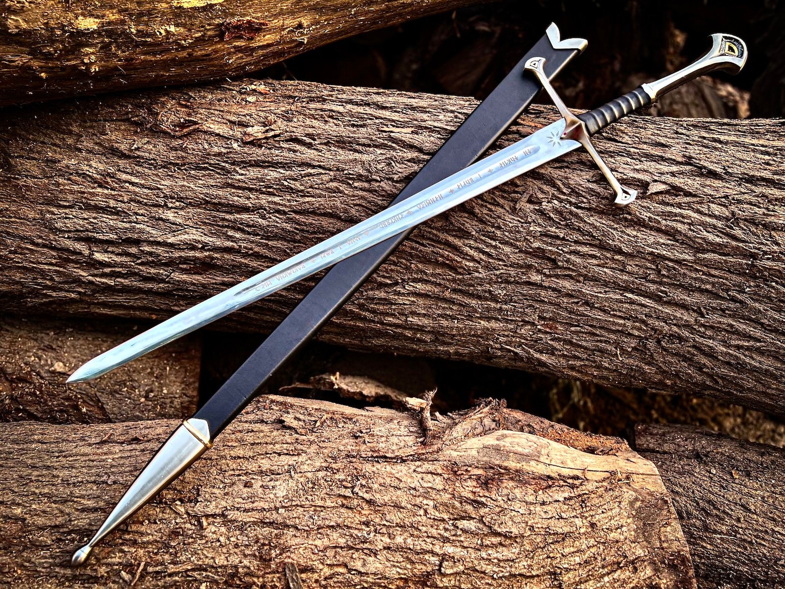 ANDURIL Sword of Strider, Custom Engraved Sword, LOTR Sword, Lord of ...