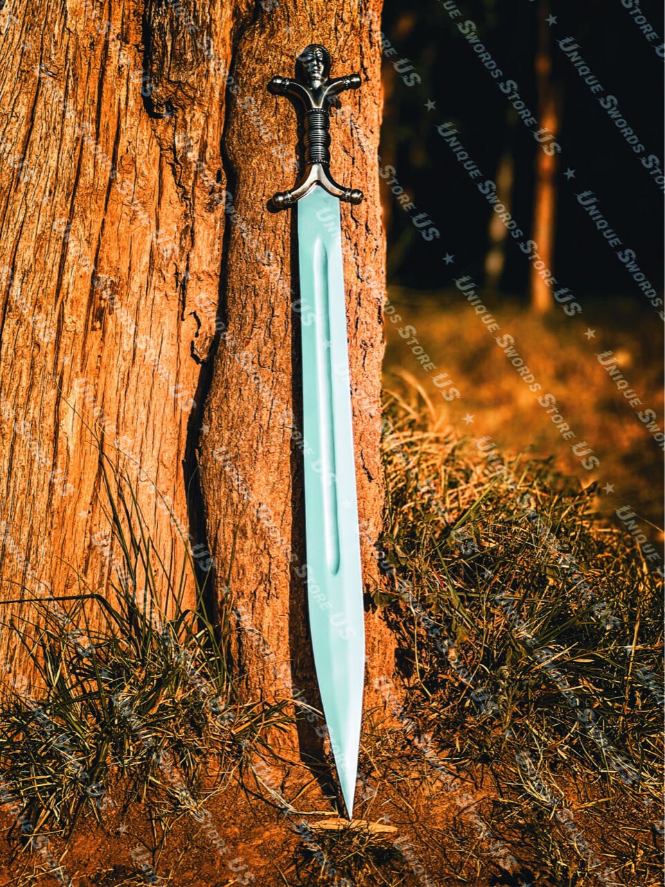 Handmade the Maeg Celtic Anthropomorphic Replica Sword Reborn Celtic ...