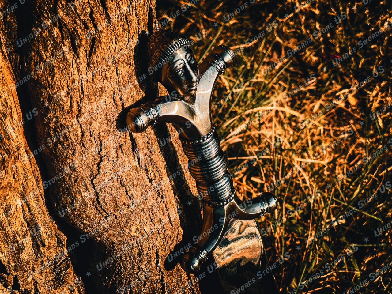 Handmade the Maeg Celtic Anthropomorphic Replica Sword Reborn Celtic ...