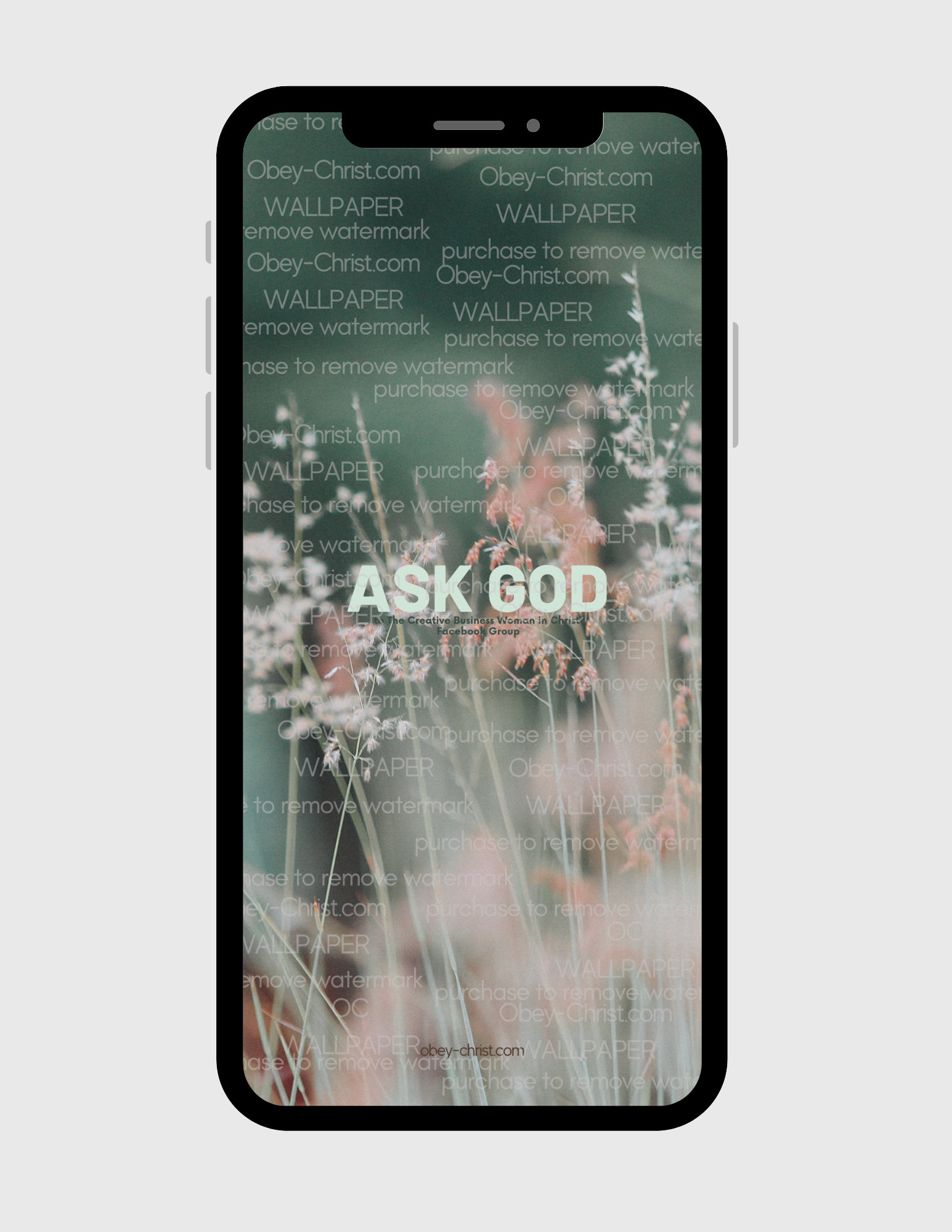 Ask God Christian iPhone Wallpaper - Etsy
