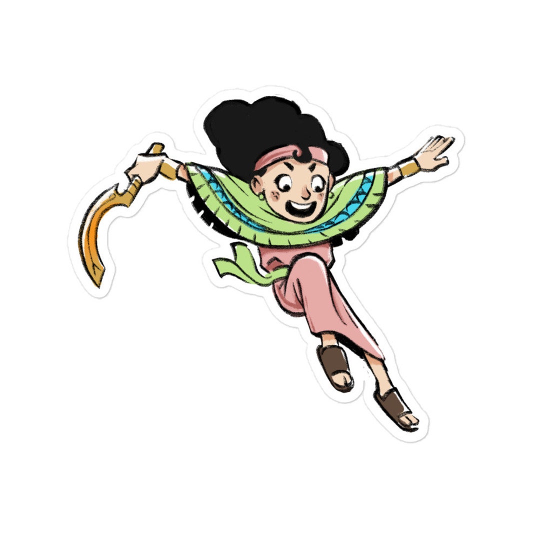 Galit Hagadi Warrior Sticker | Jewish Hero Character Art | Bible ...