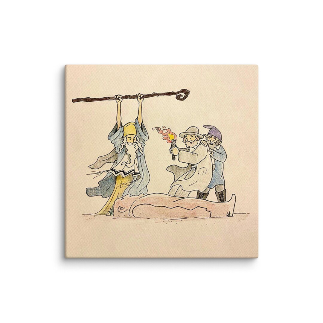 The Golem Judaica Canvas | Jewish Folklore Art Print | Mystical Hebrew ...
