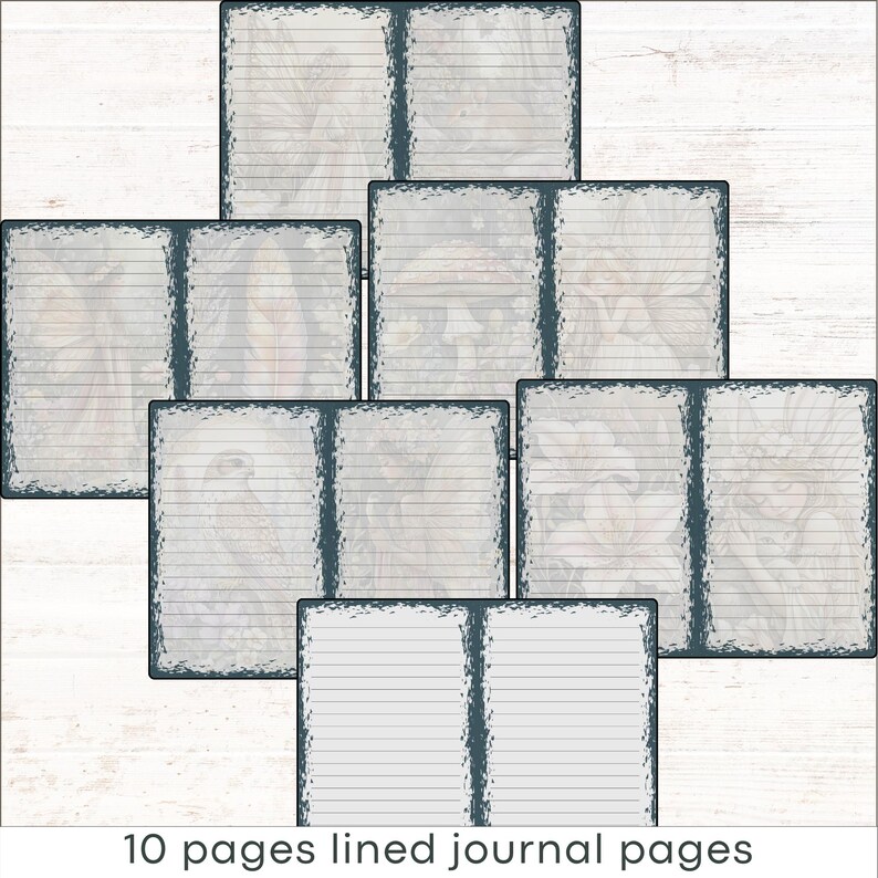Nature Fairy Junk Journal Printable Kit: Enchanted Woodland Flora ...