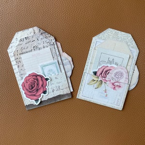Loaded Tag Junk Journal Tag Botanical Folded Tuck Tag Printable Pocket ...