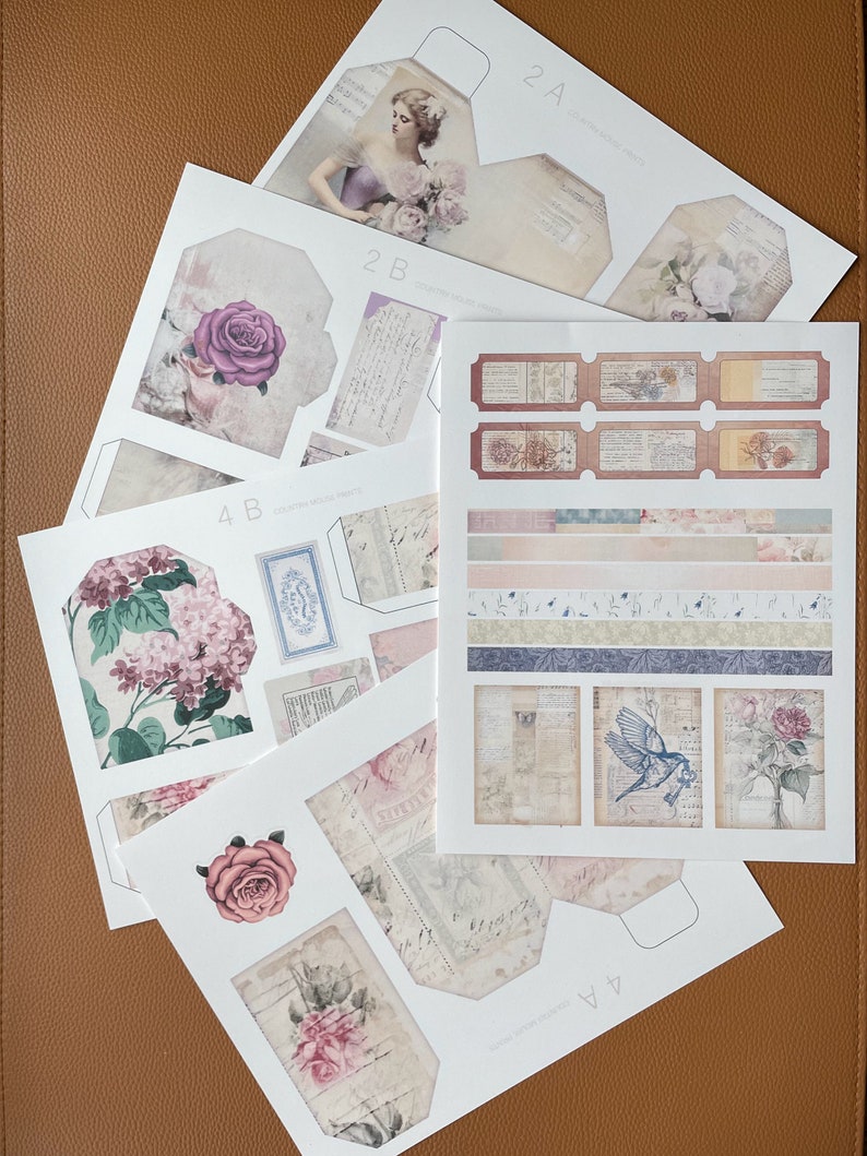 Loaded Tag Junk Journal Folded Tuck Tag Printable Pocket Tag Tuck Spot ...