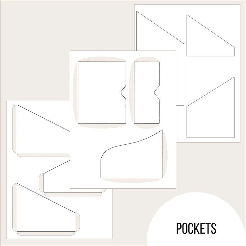 Junk Journal Template Kit DIY Pockets, Tags & Envelopes Digital ...