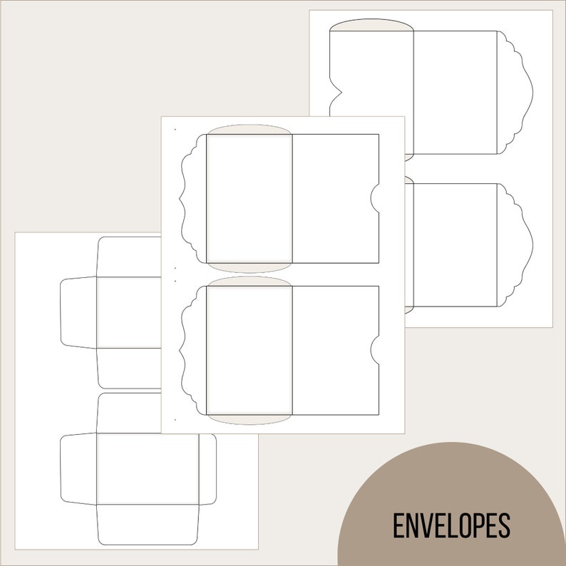 Junk Journal Blank Template Kit - 30+ Printable Templates for Pockets ...