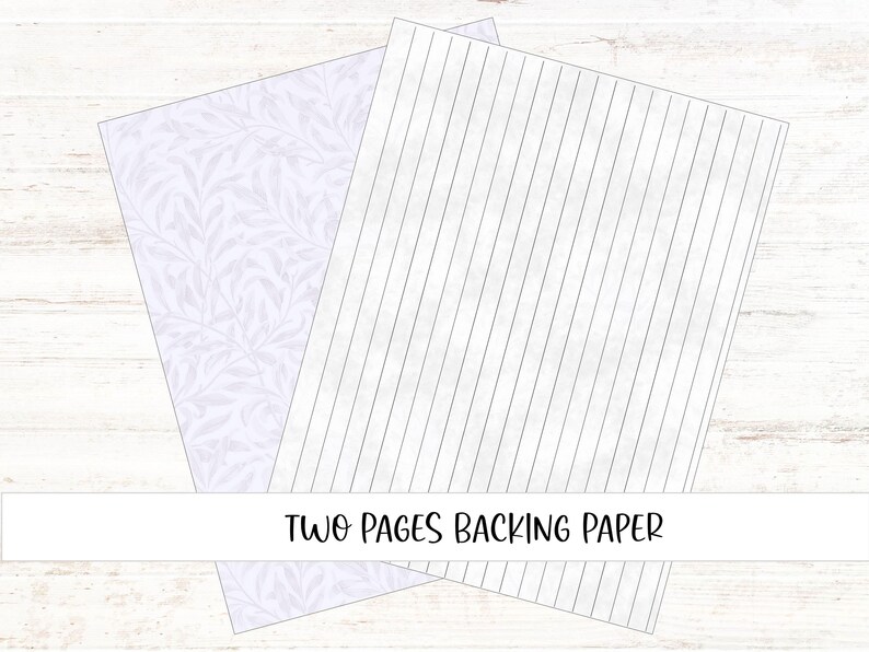 Blue Floral Trifold Tall Folio Vintage Pretty Roses Waterfall Tab Flip ...