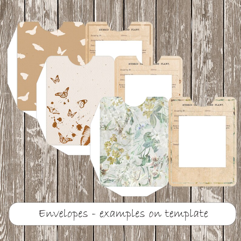 Specimen Slide Template Specimen Envelope Template Junk Journal Science ...