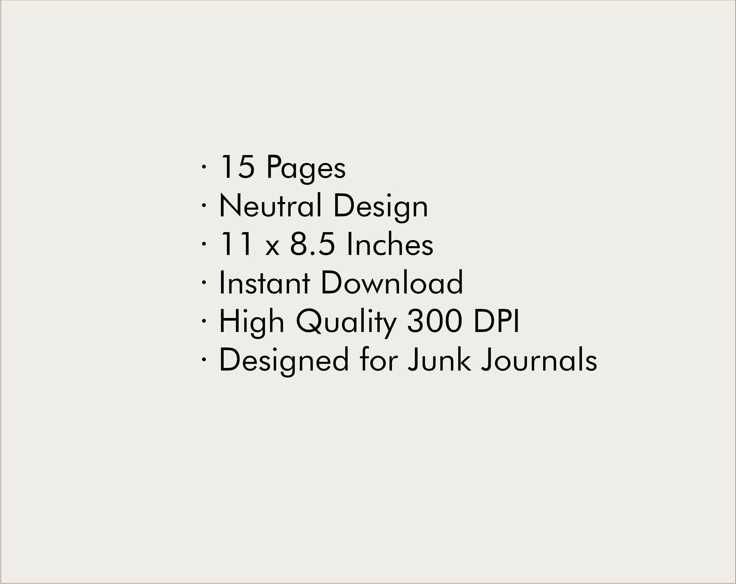 Lined Junk Journal Signature Pages Vintage Grunge Aged Antique Papers ...