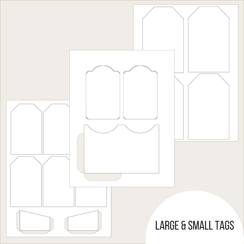 Junk Journal Template Kit DIY Pockets, Tags & Envelopes Digital ...