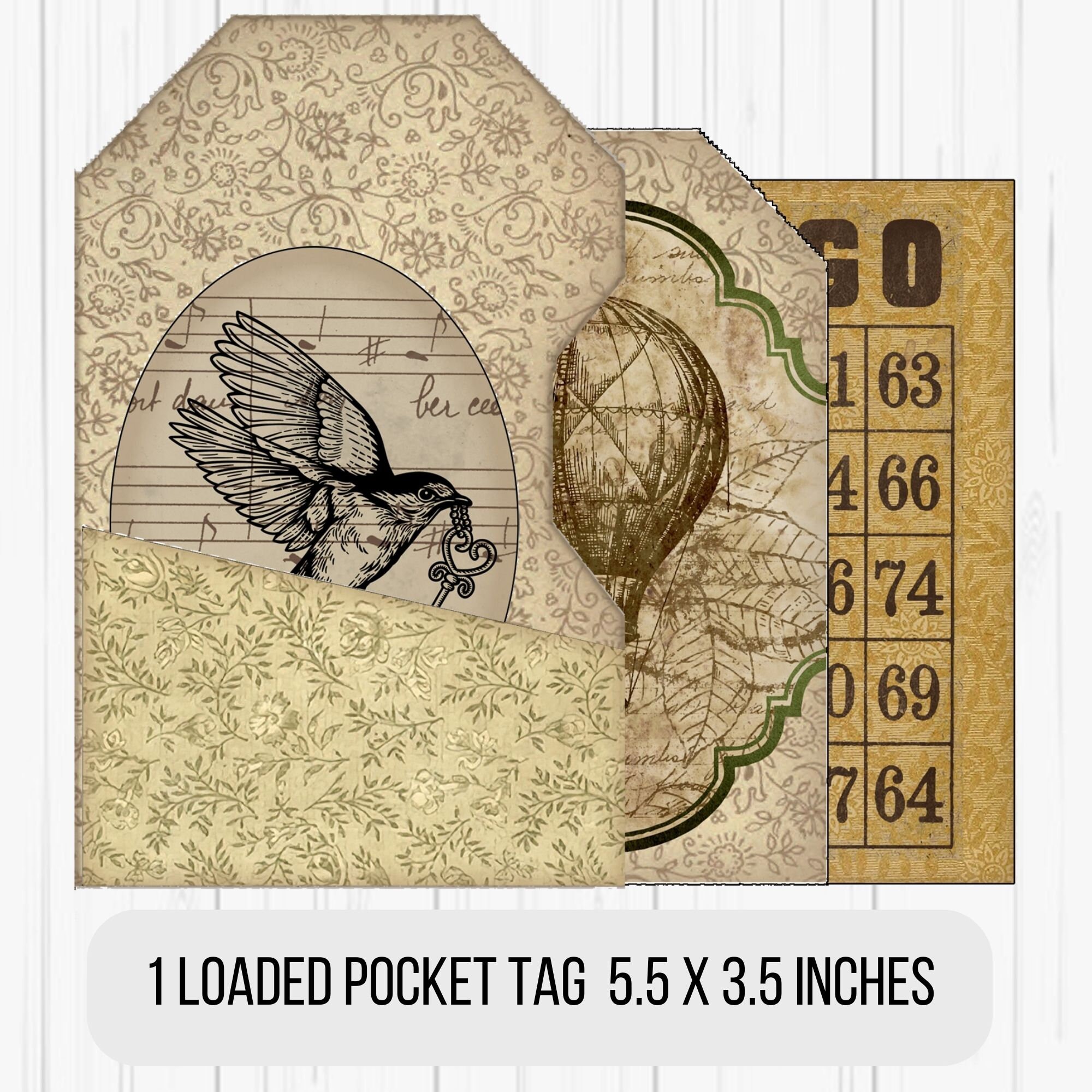 Loaded Layered Junk Journal Tag Builder Kit 3 Types of Tags Printable ...