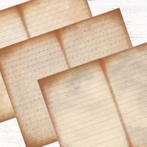 Lined Junk Journal Digital Pages Vintage Pattern Background Papers ...