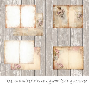 Junk Journal Page Spread Overlay Printable Template Junk Journal Page ...
