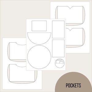 Junk Journal Template Kit - Junk Journal Pockets Tags and Envelope ...