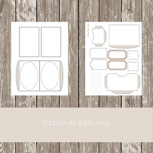 Mini Folio Template: Junk Journal Printable Blank JPG & Pngs for DIY ...