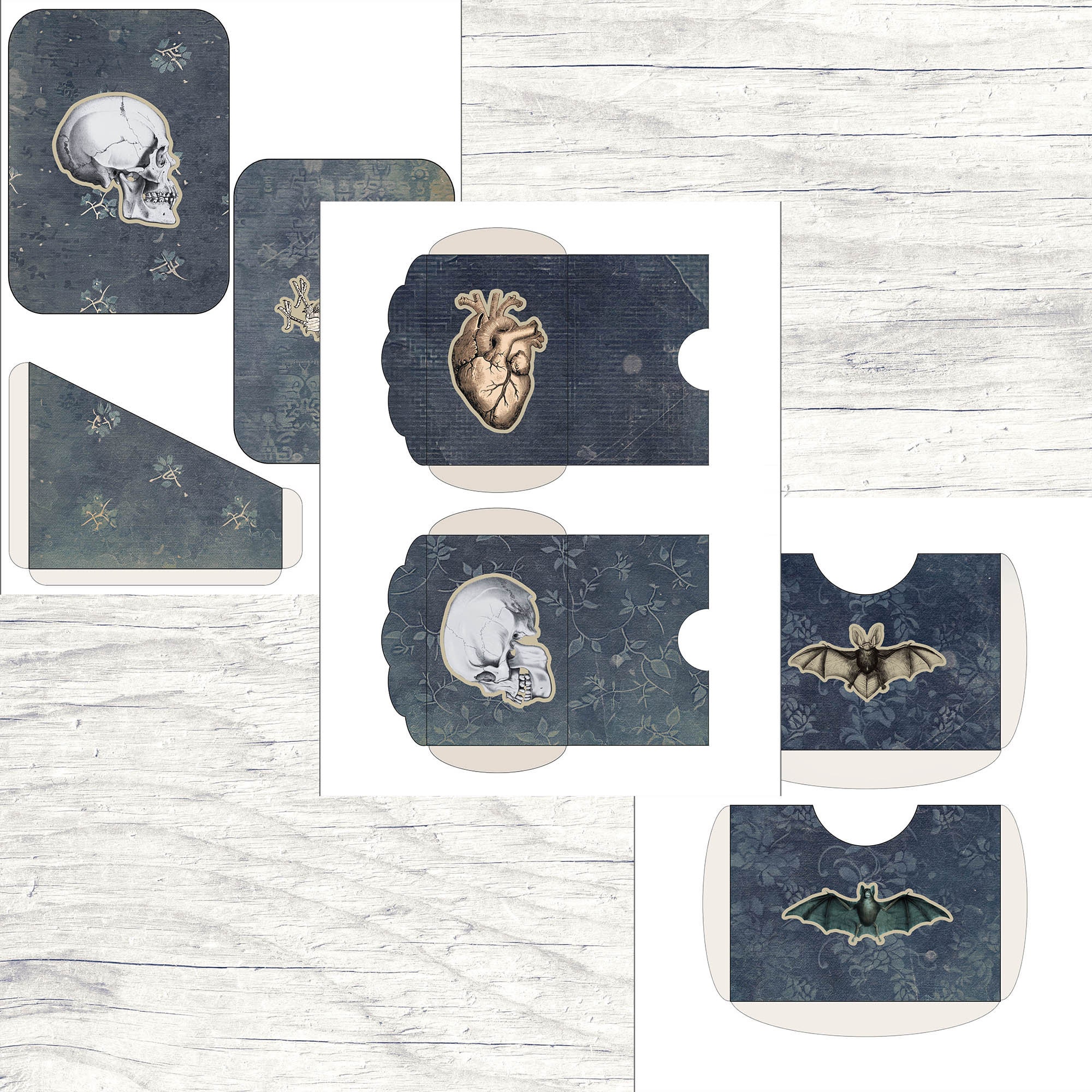 Spooky Junk Journal Kit Halloween Junk Journal Bundle Goth Scary Creepy ...