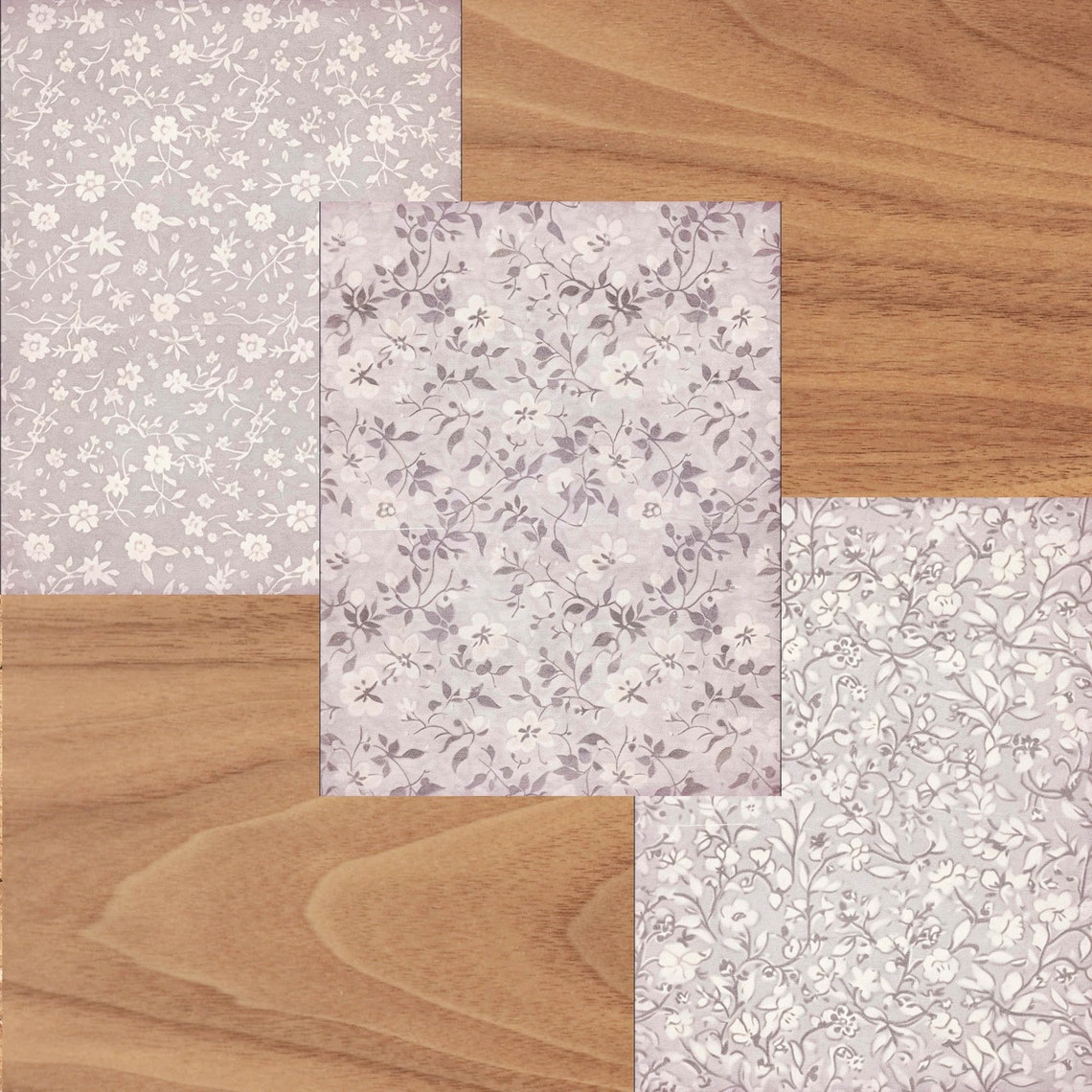 Purple Junk Journal Digital Pages Vintage Purple Patterns Background ...