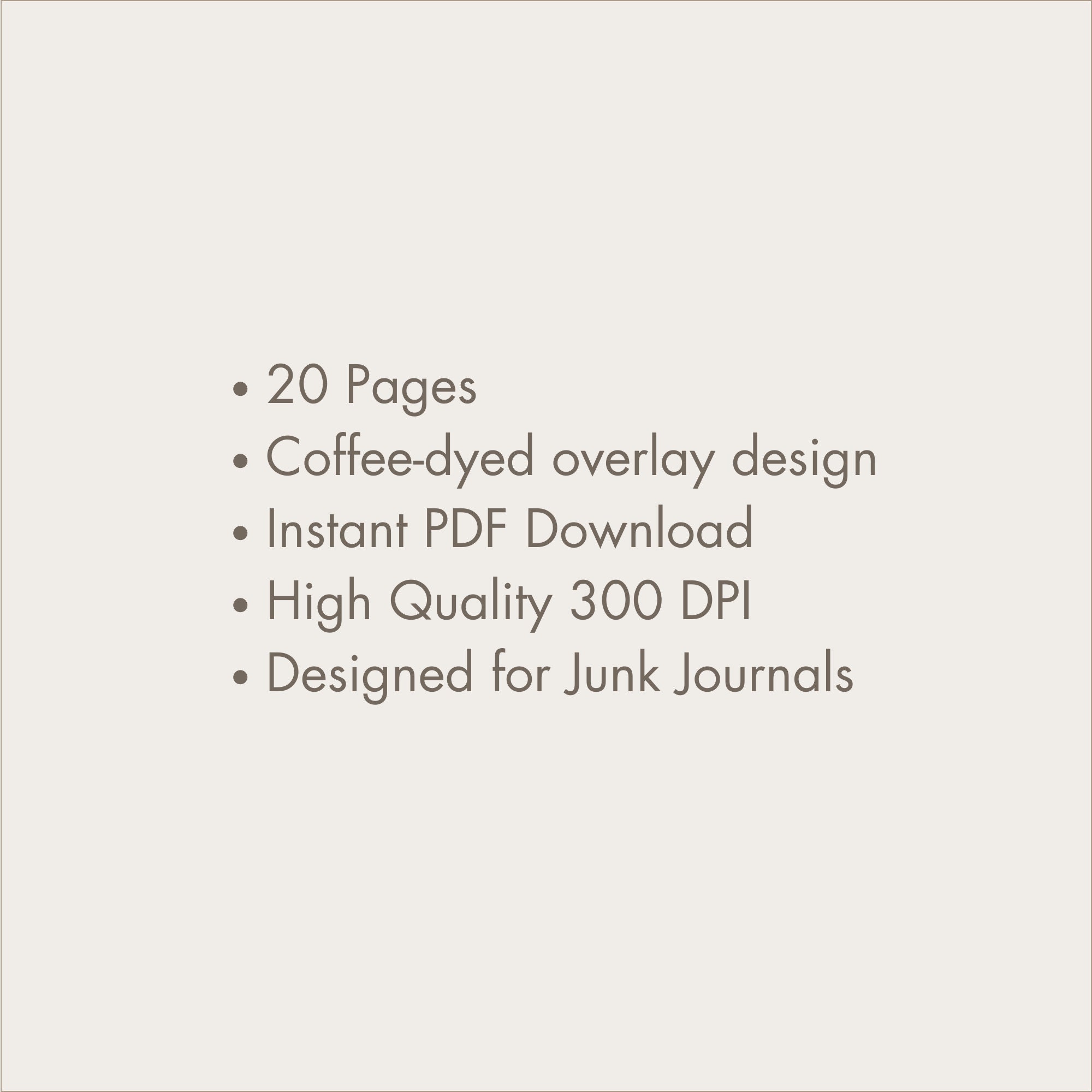 Coffee Dyed Junk Journal Paper, Coffee Stained Junk Journal Pages ...