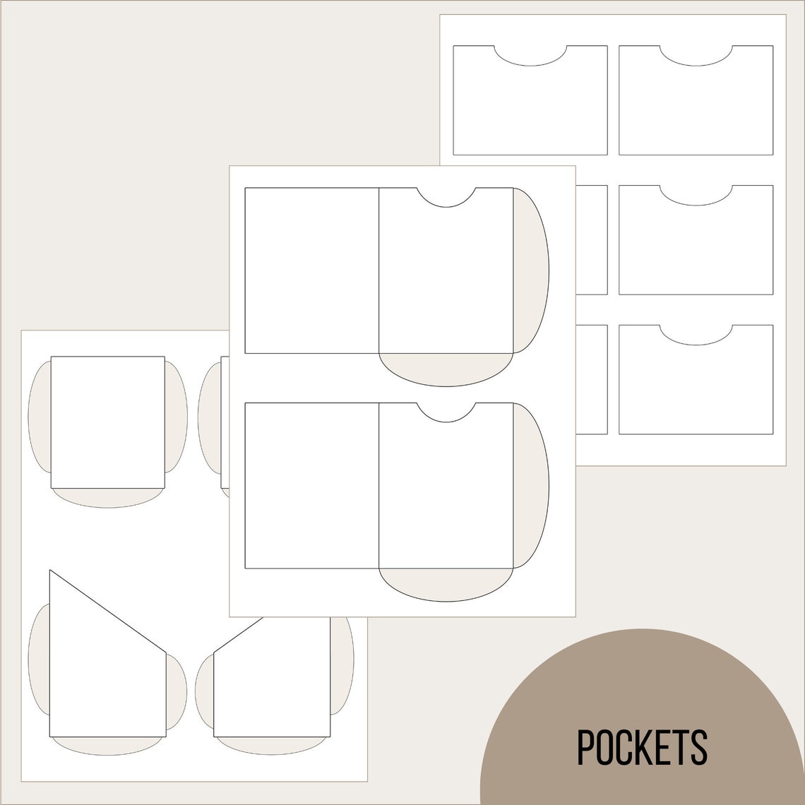 Junk Journal Blank Template Kit 30 Printable Templates for Pockets ...