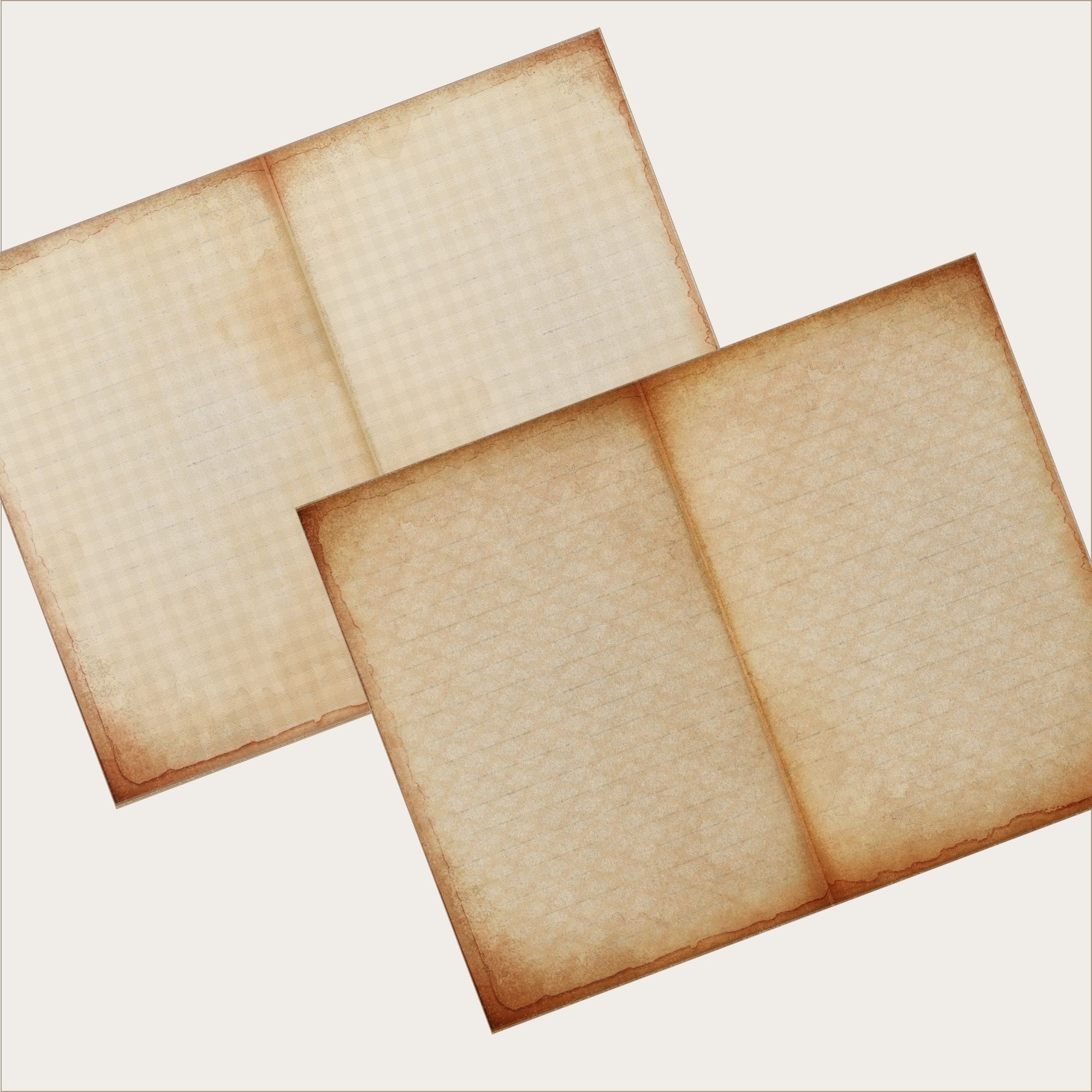 Shabby Vintage Lined Junk Journal Background Papers Antique Junk ...