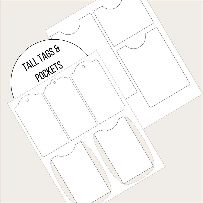 Junk Journal Template Kit DIY Pockets, Tags & Envelopes Digital ...