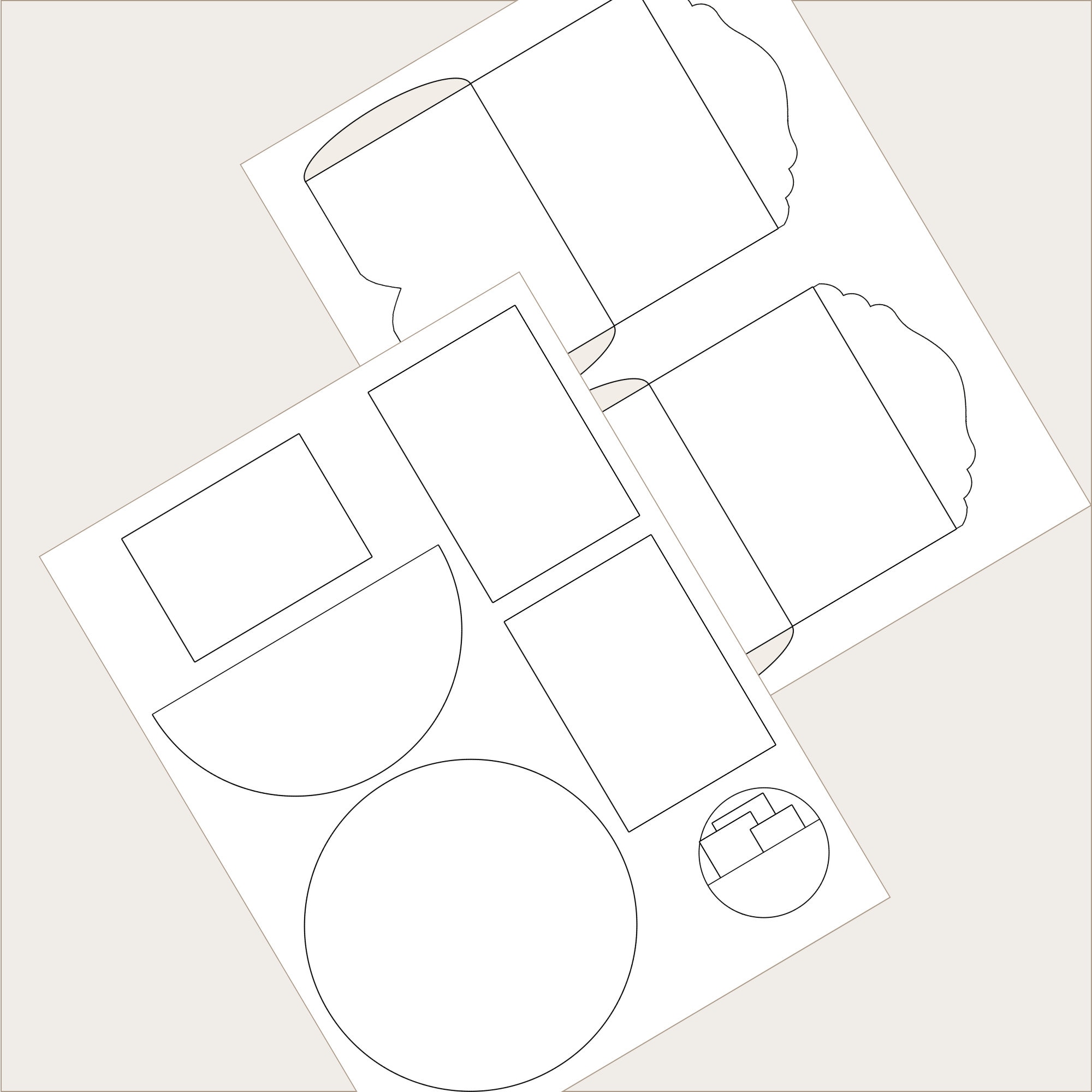 Junk Journal Blank Template Kit 30 Printable Templates for Pockets ...