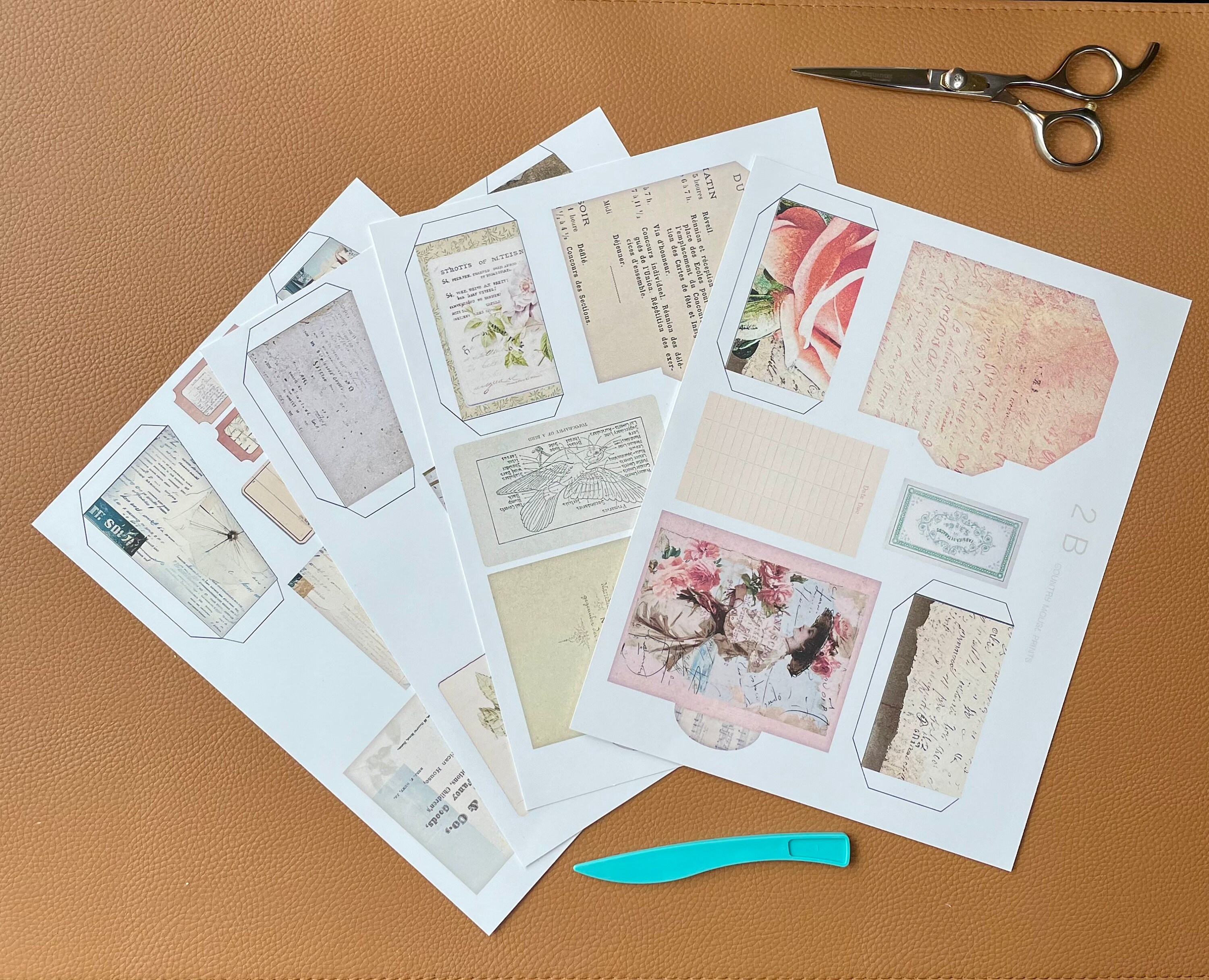 Loaded Tag Junk Journal Tag Botanical Folded Tuck Tag Printable Pocket ...