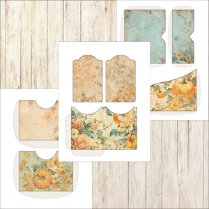 Autumn Junk Journal Kit - Fall Pumpkin Orange & Blue Junk Journal ...