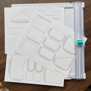 Mini Folio Template: Junk Journal Printable Blank JPG & Pngs for DIY ...