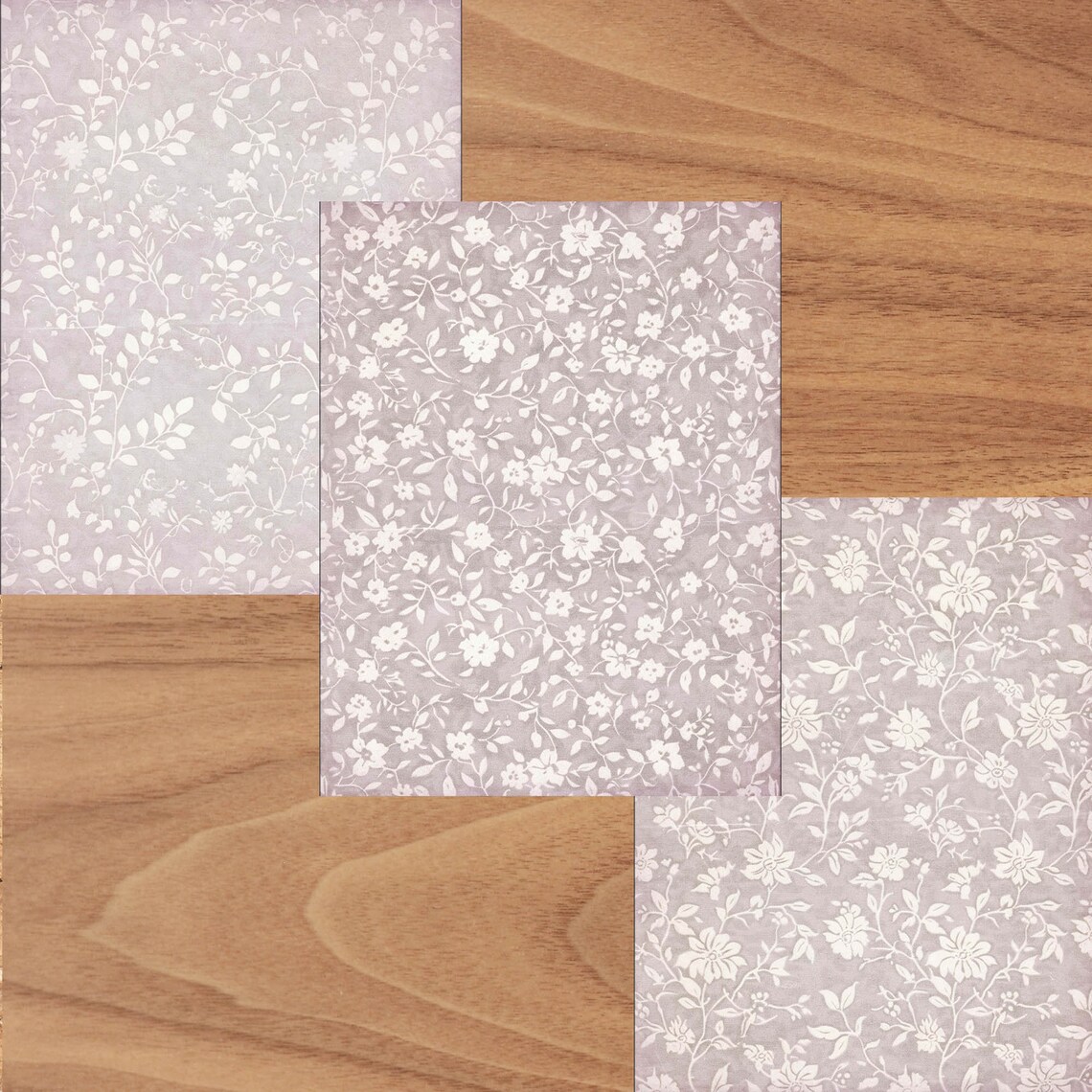 Purple Junk Journal Digital Pages Vintage Purple Patterns Background ...