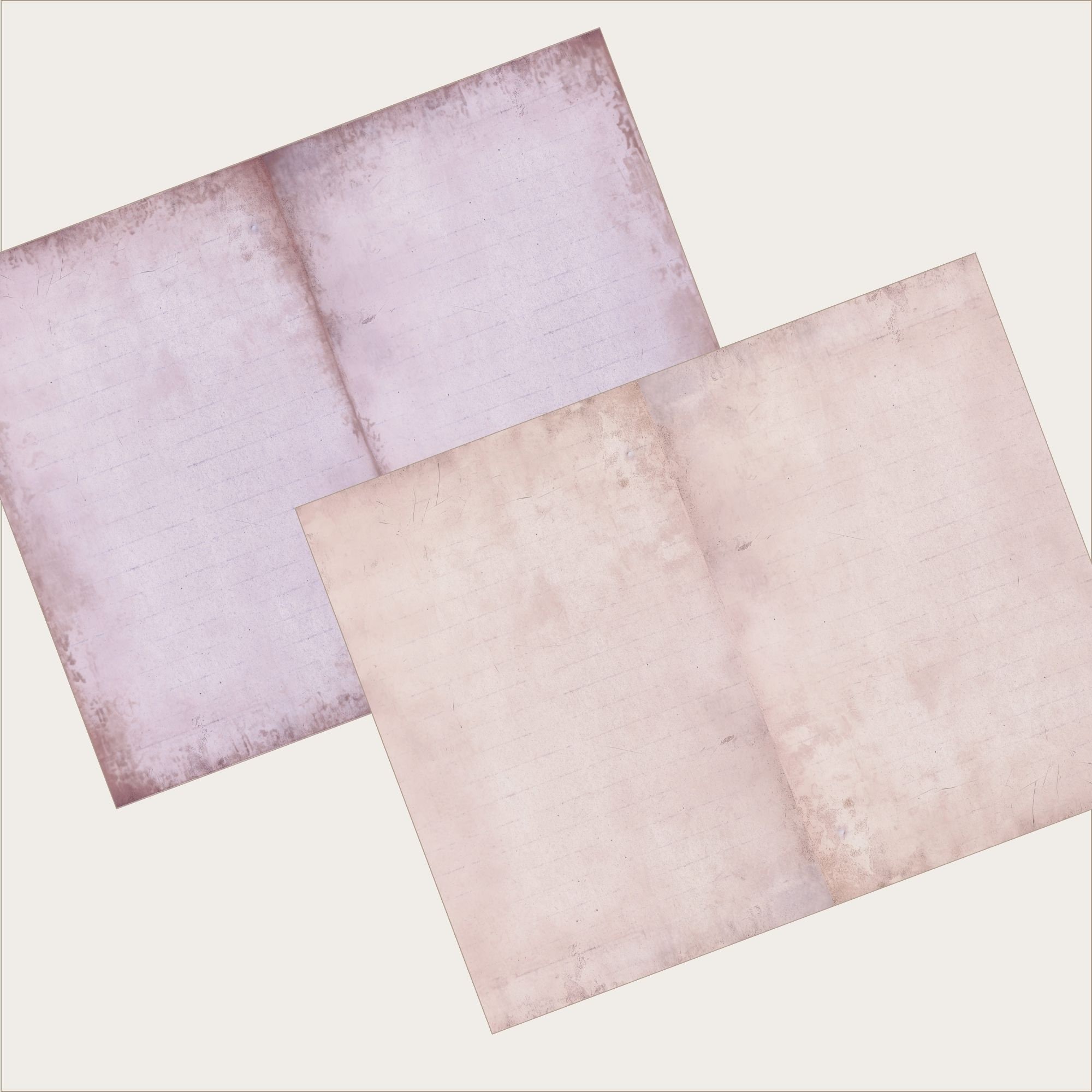 Lined Colored Junk Journal Pages Rainbow Colors Digital Paper Blue Pink ...