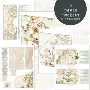 Cottagecore Junk Journal Kit Printable Countryside Journal Pages Meadow ...