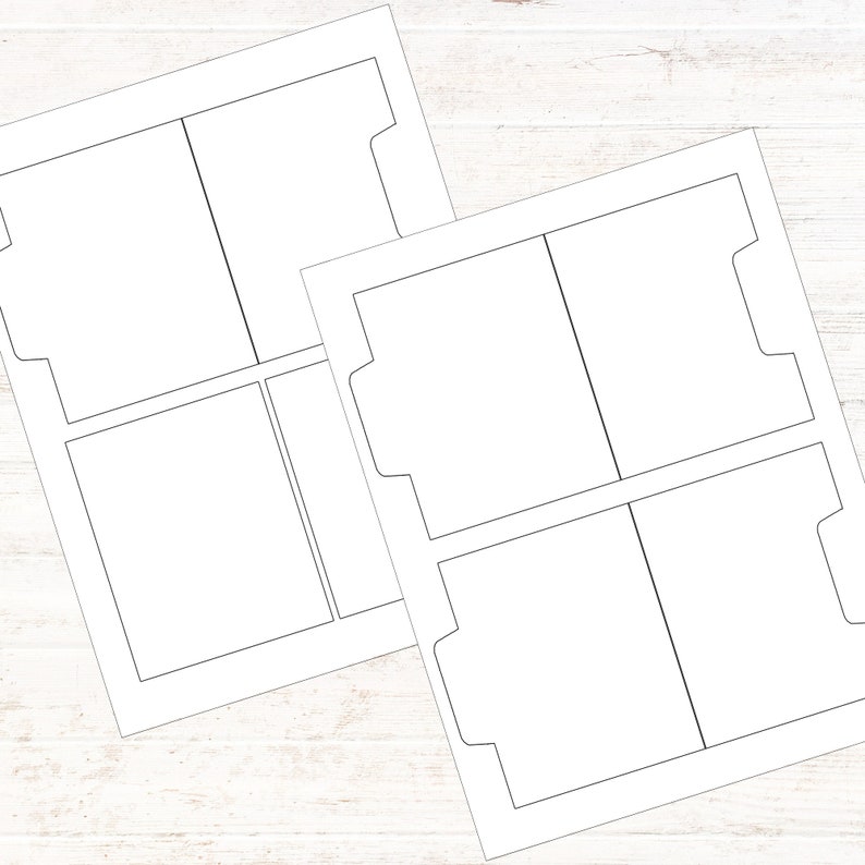 File Folder Template Junk Journal Template Printable Template Digital ...