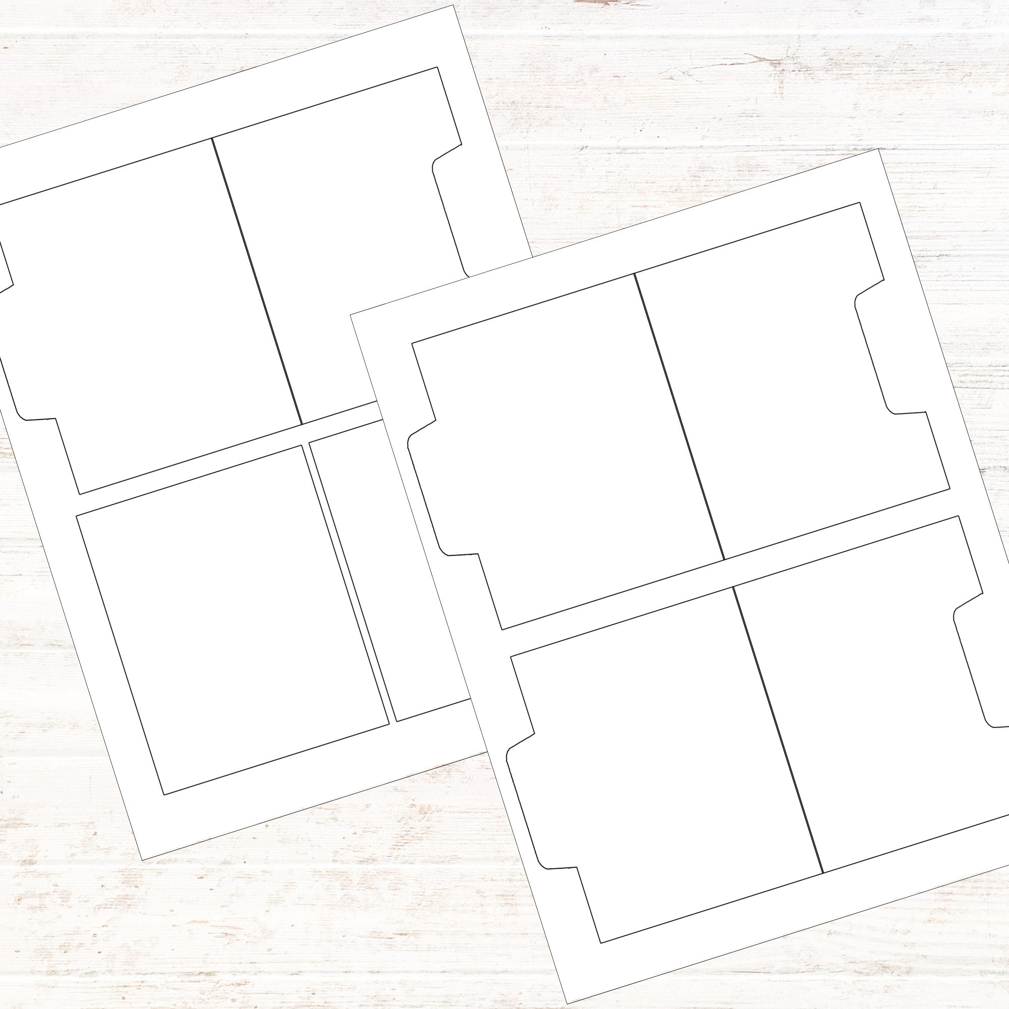 File Folder Template Junk Journal Template Printable Template Digital ...