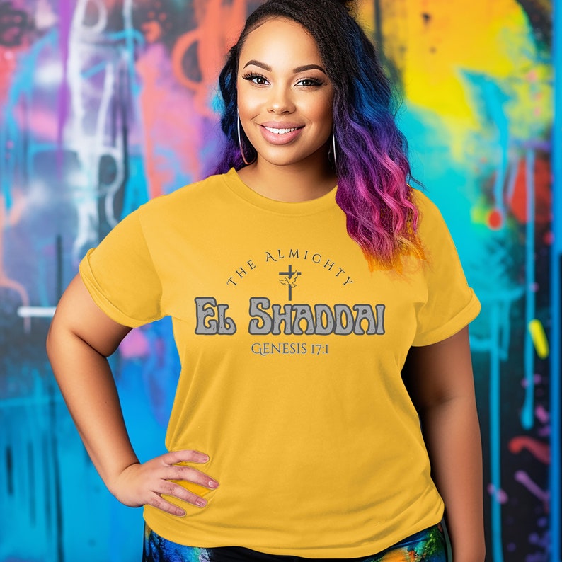 Names of God Faith Based Christian Shirt El Shaddai, the Almighty ...