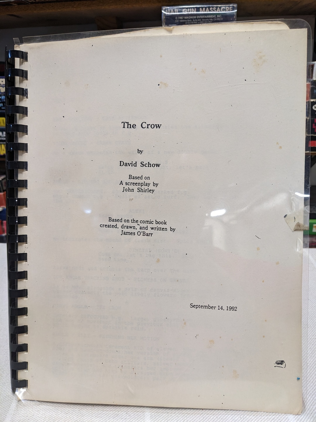 The Crow Movie Script 1992 - Etsy