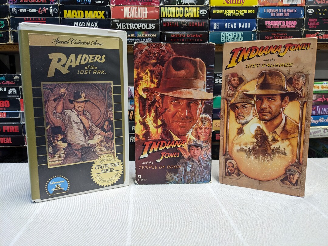 Indiana Jones VHS Lot - Etsy