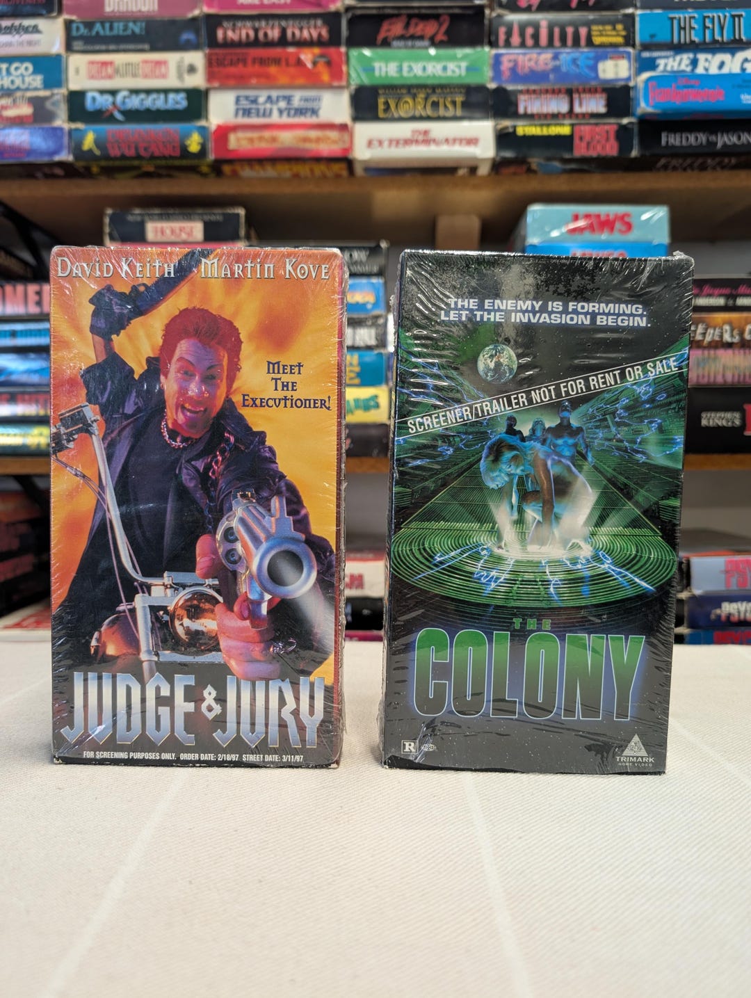 VHS Collection - Sci-fi Promotional Screener Tape Lot Judge & Jury the ...