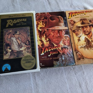 Indiana Jones VHS Lot - Etsy