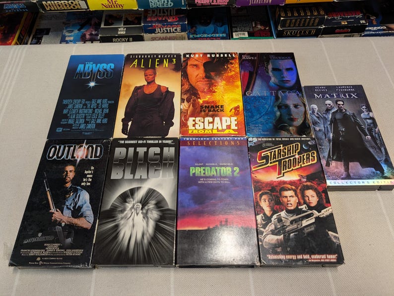 VHS Collection - Science Fiction - Etsy